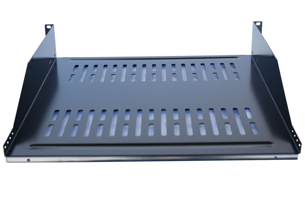 19'' Vented Steel 3 Space 3U Relay Rack Mount Cantilever Network Shelf ...