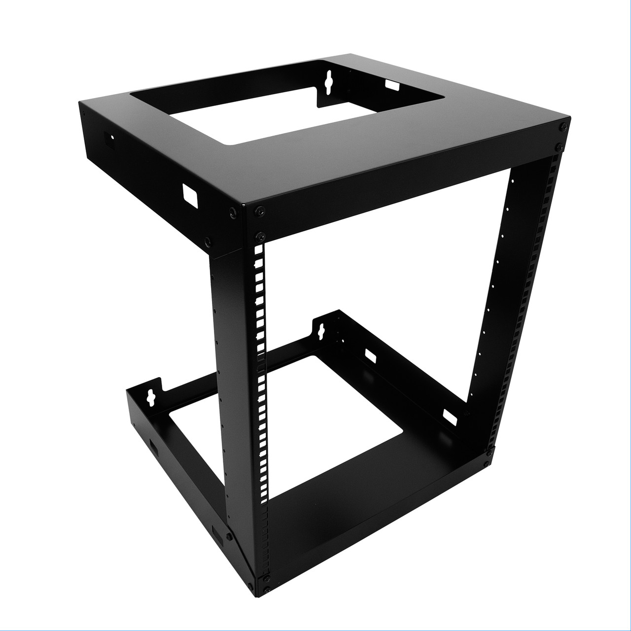 12U Wall Mount Open Frame 19'' Server Equipment Rack Threaded 18 inch ...