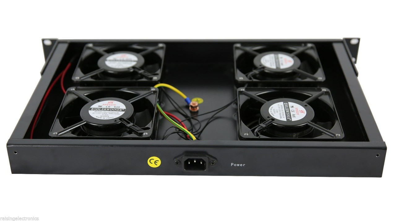 Rack Mount Server Fan Cooling System With 4 Fans 1U - Raising Electronics