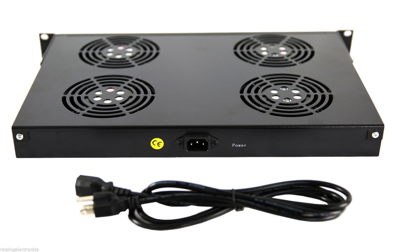 Rack Mount Server Fan Cooling System With 4 Fans 1U - Raising Electronics