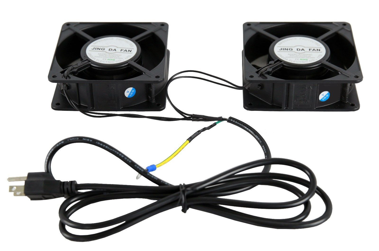 Raising Electronic RACK MOUNT 2-FAN COOLING 1 UNIT 2 Fan For IT Server ...