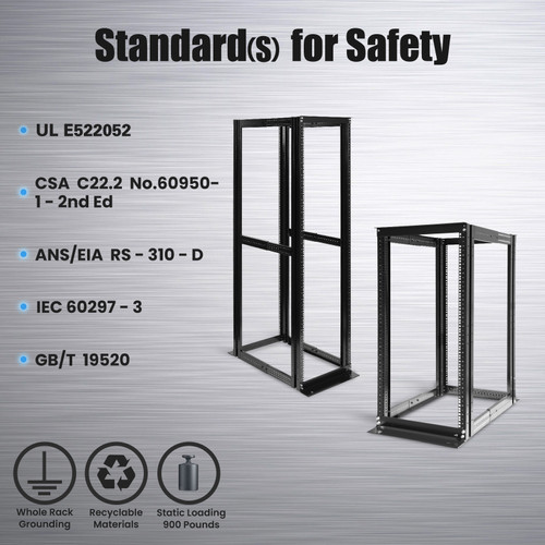 4 Post Server Rack: 27U 4 Post Server Rack Open Frame Data Network ...