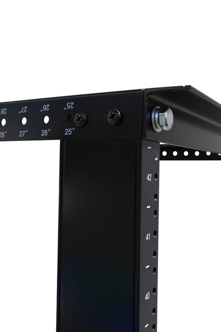 15U Rack 4 Post Open Frame Server Rack Enclosure 19" Adjustable Depth ...