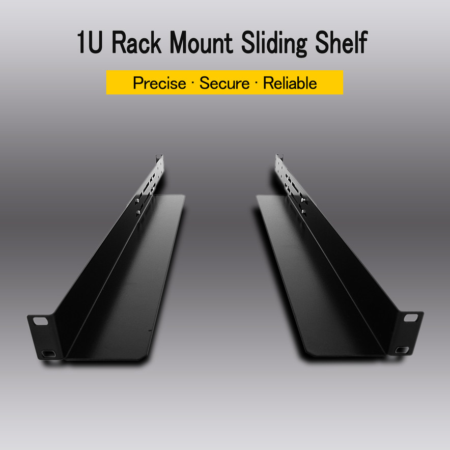 Raising Electronics Rack Mount Supporting Rails L-Shape 1 Pair ...