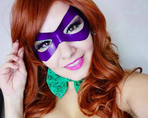 Riddler Purple Cosplay Mask | Mad Masks