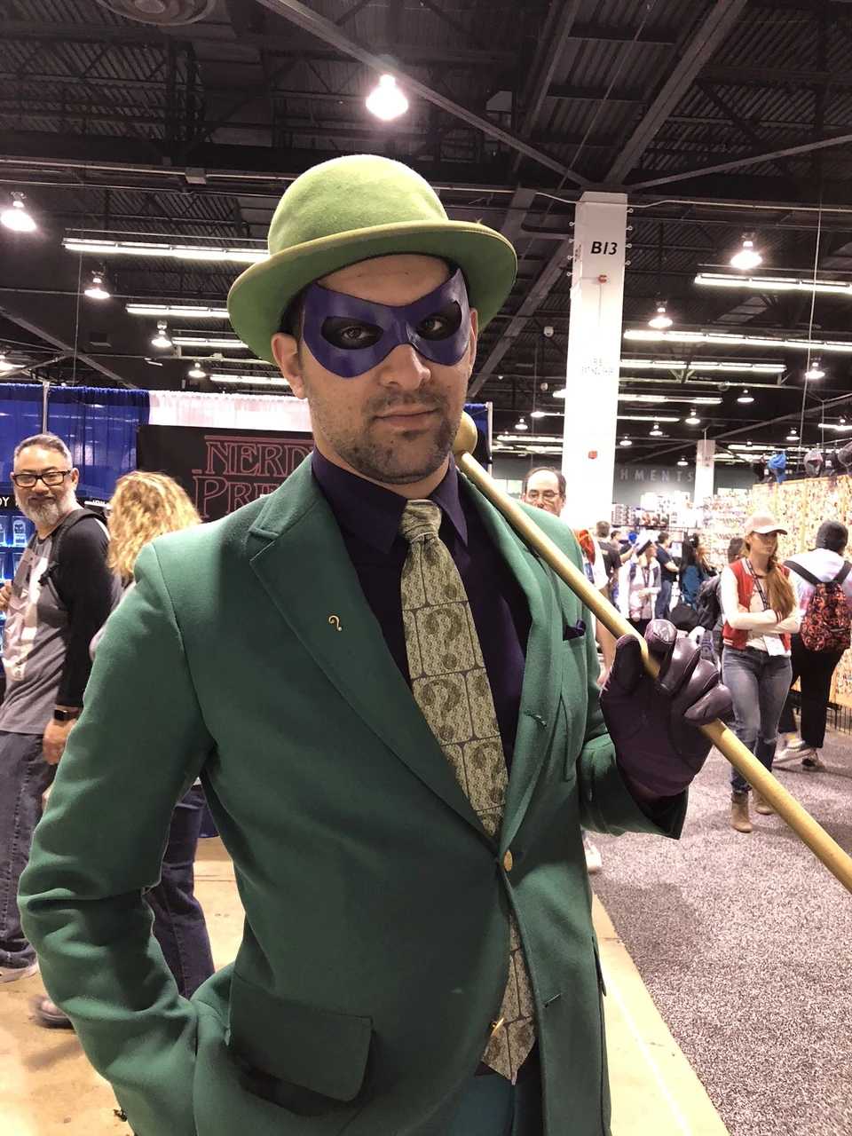 Riddler Purple Cosplay Mask | Mad Masks