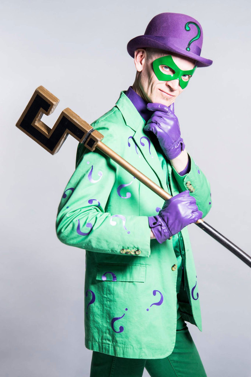 Riddler Green Cosplay Mask | Mad Masks