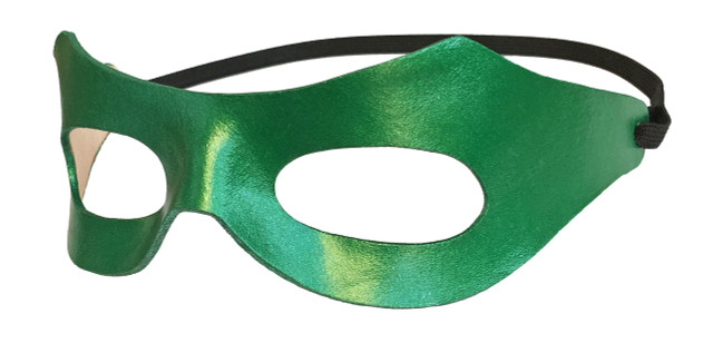 Riddler Mask | Green Eye Mask With Strap | Mad Masks