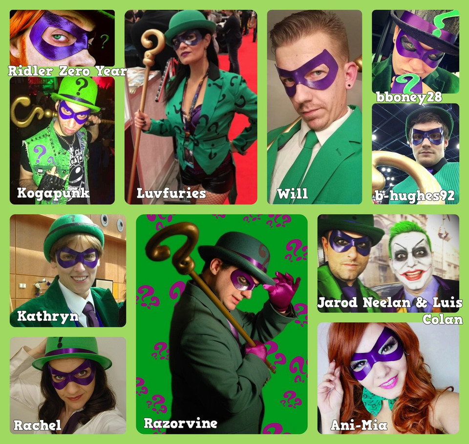 Riddler Purple Cosplay Mask | Mad Masks