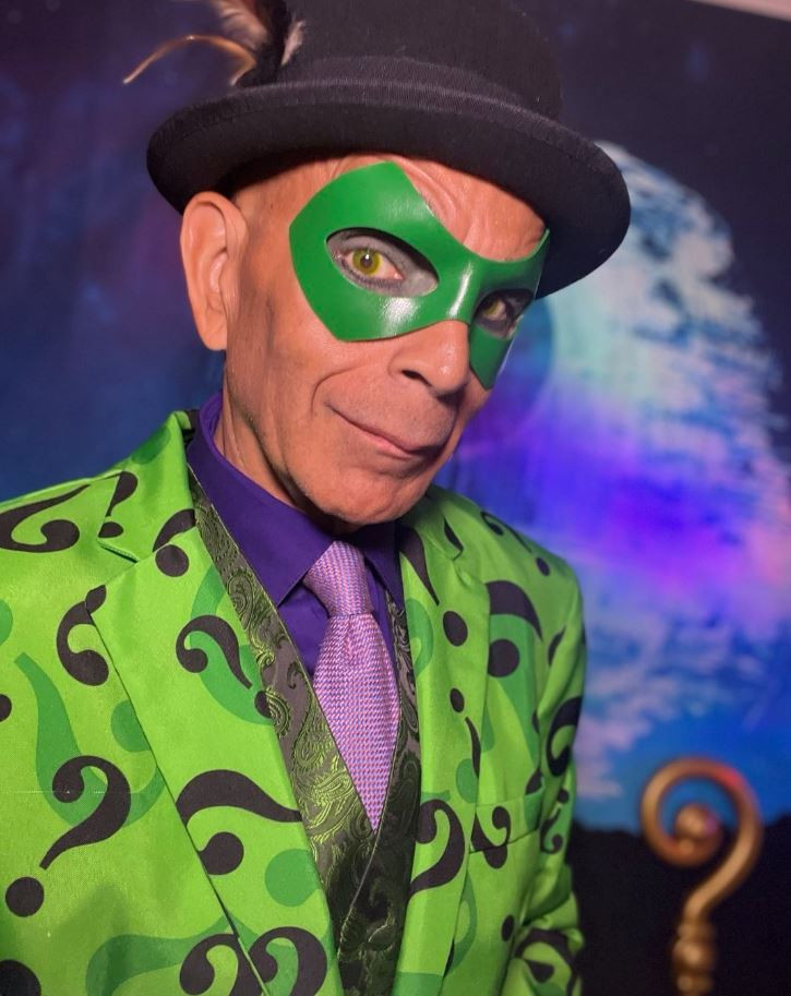 Riddler Green Cosplay Mask | Mad Masks