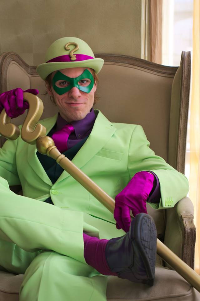 Riddler Green Cosplay Mask | Mad Masks
