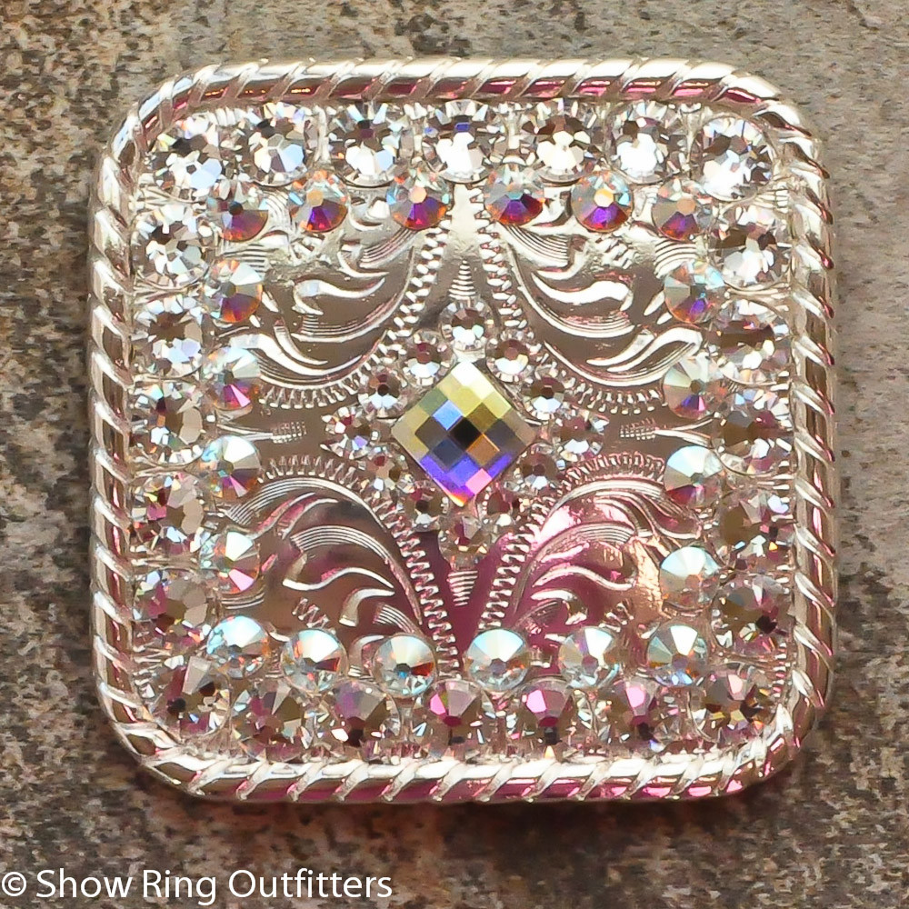 Square Blanket Concho Set, Custom Colors - Show Ring Outfitters
