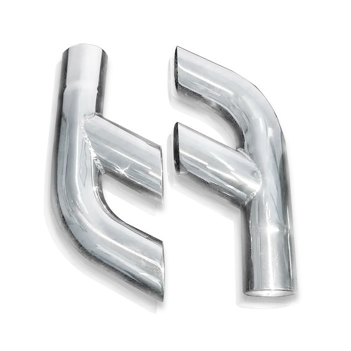 Factory Style Polished Exhaust Tips 304 Stainless Steel