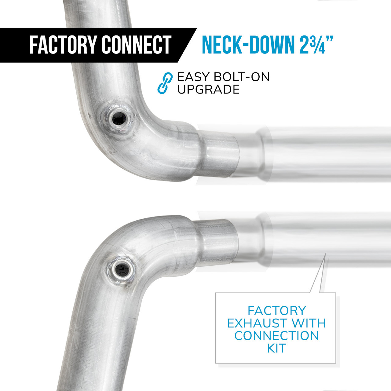 2015-2025 Mustang GT Lead Pipe Kit: Factory Connect