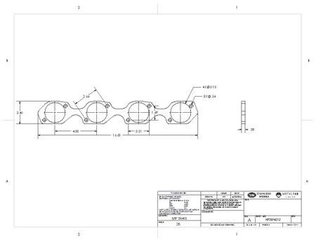 Ford SBF Trick Flow Round Header Flange