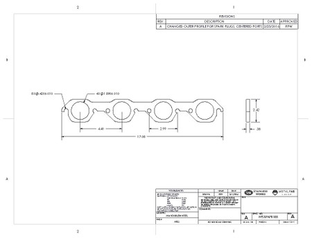 Ford SBF 3 Inch Bolt Pattern Header Flange