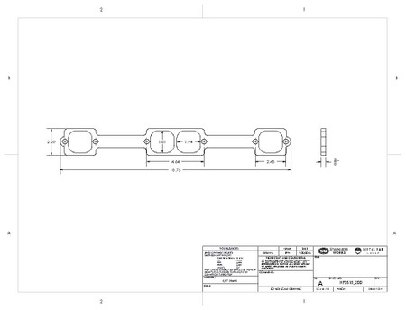 Small Block Chevy 18 Degree 6 Bolt Pattern Header Flange