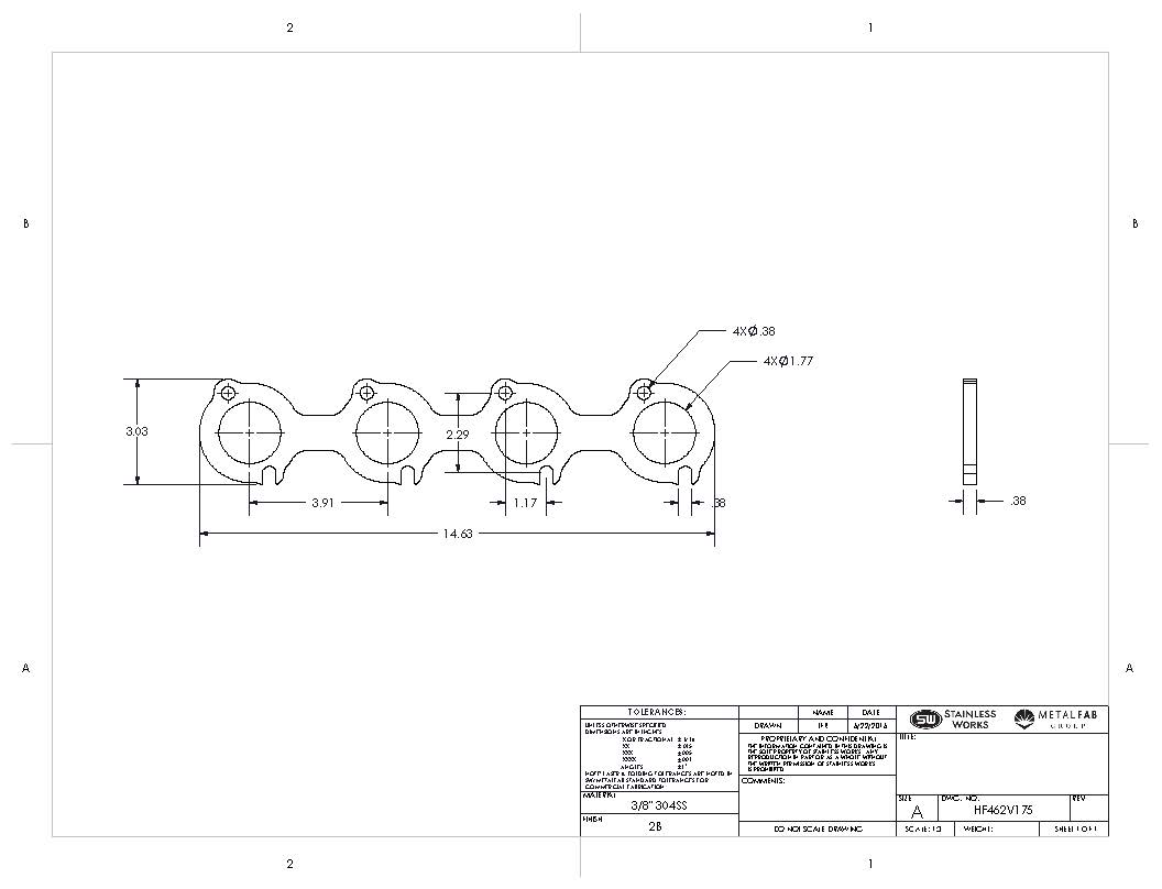 Ford 5.4 Header Flange