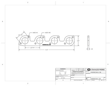 Ford SBF Brodix Neal Header Flange