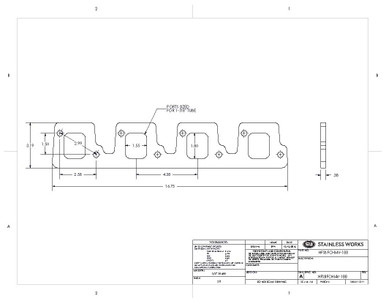 Ford SBF CHI Header Flange
