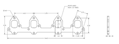 Ford Trick Flow 427 FE Header Flange