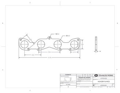 392 Hemi Header Flange