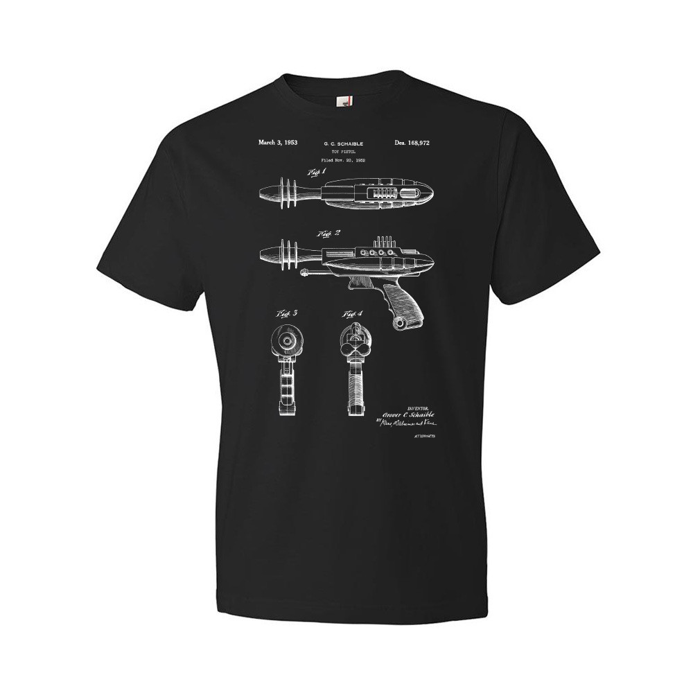 Retro Ray Gun Patent T-Shirt