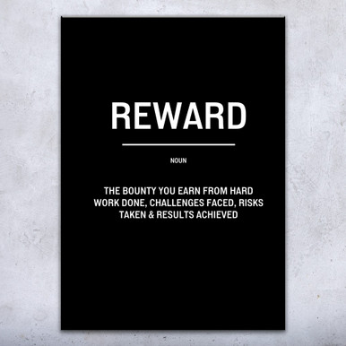 Reward Motivational Print