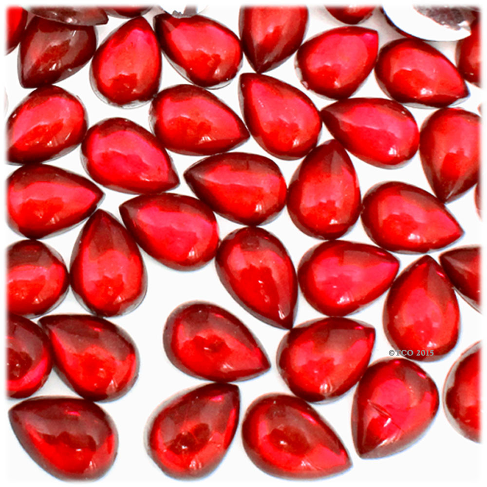 Rhinestones | Flatback | Teardrop | 14x10mm | 1,000-pc | Ruby Red ...