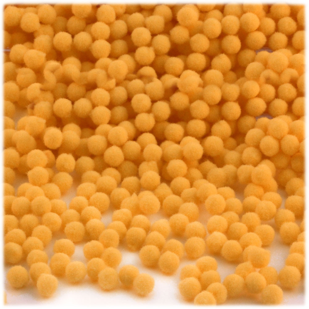 Acrylic Pom Pom | 5mm | 5,000-pc | Sun Yellow | Crafts Outlet