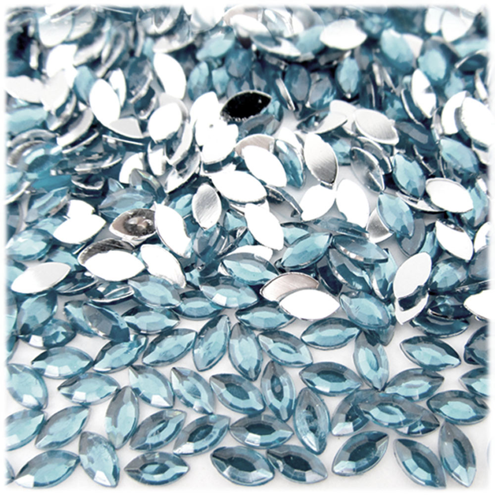 Rhinestones | Flatback | Eye | 5x10mm | 10,000-pc | Light Baby Blue ...