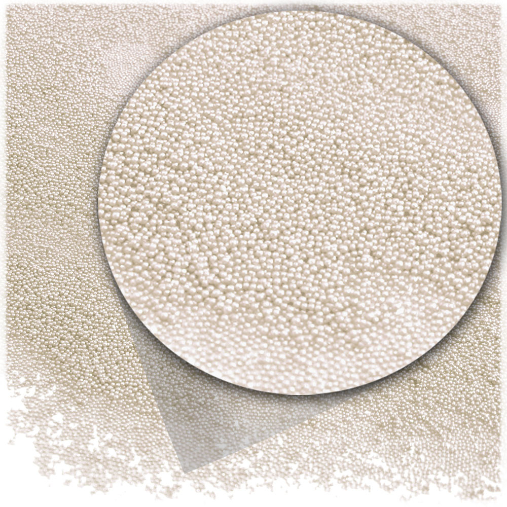 Glass Beads | Microbeads | Opaque | 0.6mm | 4OZ | Pearl | Crafts Outlet