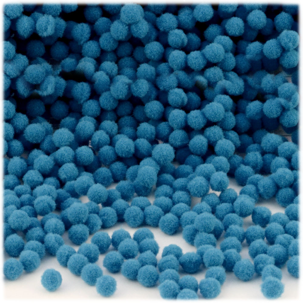 Acrylic Pom Pom | 5mm | 1,000-pc | Ocean Blue | Crafts Outlet