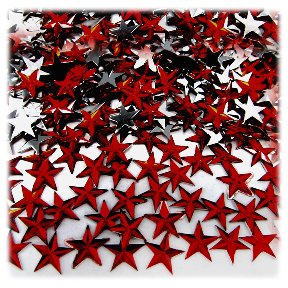 Rhinestones | Flatback | Star | 6mm | 10,000-pc | Devil Red Wine ...