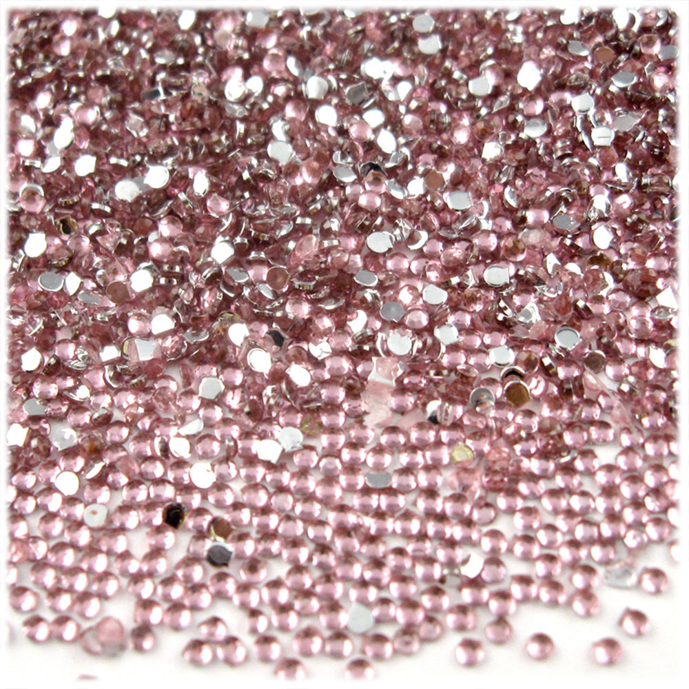 Rhinestones | Flatback | Round | 1.5mm | 5,000-pc | Light Baby Pink ...