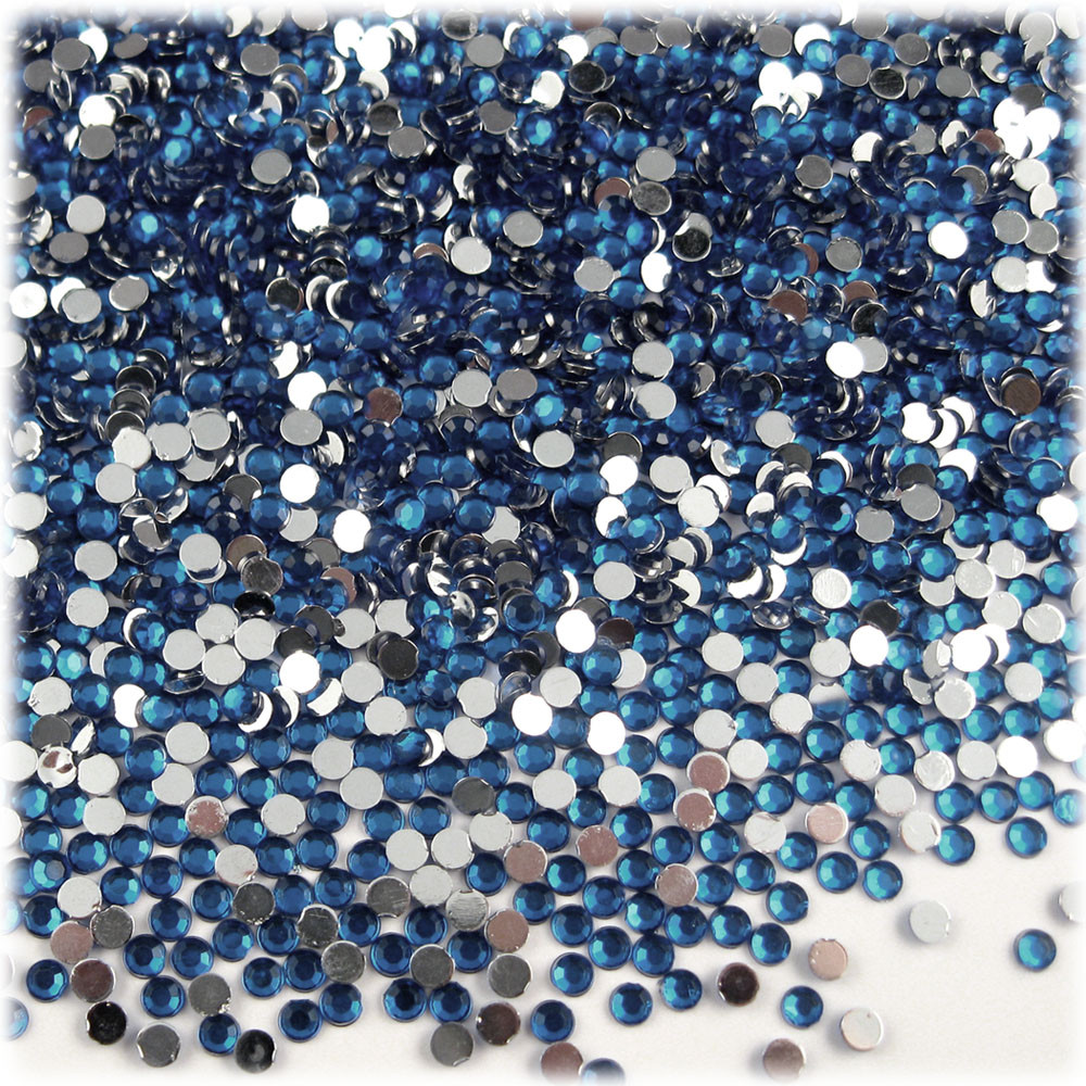 Rhinestones | Flatback | Round | 2mm | 5,000-pc | Royal Blue | Crafts ...