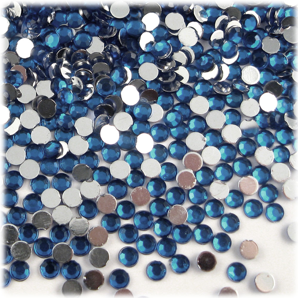 Rhinestones | Flatback | Round | 4mm | 10,000-pc | Royal Blue | Crafts ...