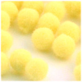 Acrylic Pom Pom | 25mm | 25-pc | Yellow | Crafts Outlet