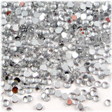 Rhinestones | Flatback | Round | 3mm | 10,000-pc | Clear | Crafts Outlet