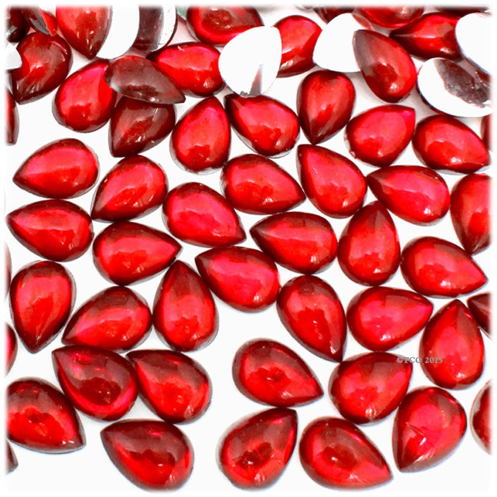 Rhinestones | Flatback | Teardrop | 8x13mm | 1,000-pc | Ruby Red ...
