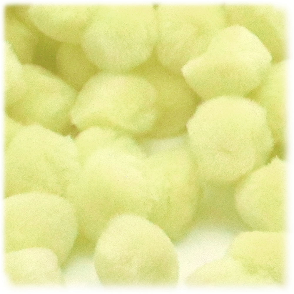 Acrylic Pom Pom | 51mm | 1,000-pc | Light Yellow | Crafts Outlet