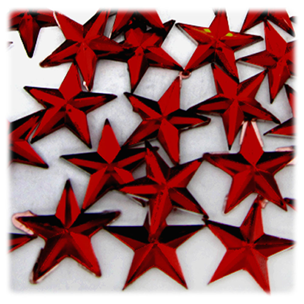 Rhinestones | Flatback | Star | 21mm | 1,000-pc | Devil Red Wine ...