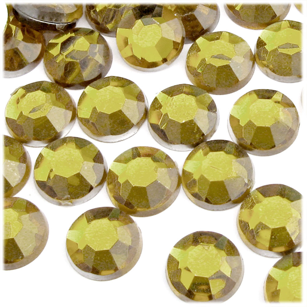 Rhinestones | Flatback | Round | 16mm | 1,000-pc |Champagne | Crafts Outlet