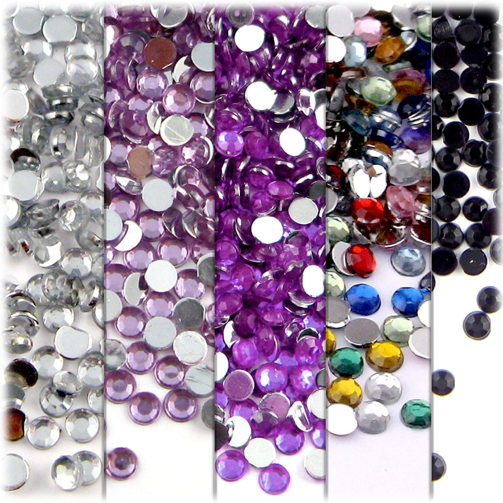 5-Pack Set (5X - 144-Piece) | 5mm Rhinestones | Purple Tones
