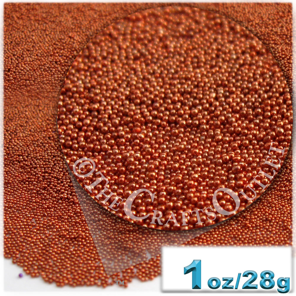 Glass Beads | Microbeads | Opaque | Metallic coated | 0.6mm | 1-oz ...