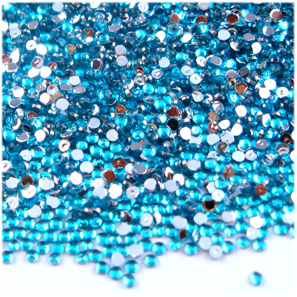 Rhinestones | Flatback | Round | 1.5mm | 5,000-pc | Clear | Crafts Outlet