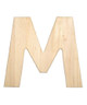 Unfinished Wood | 12-in | 2-in Thick | Letter | Letter M | Crafts Outlet