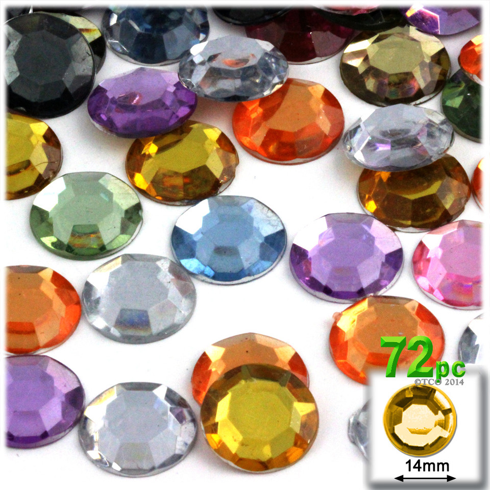Rhinestones | Gems | jewels | Flatback | Round | The Crafts Outlet