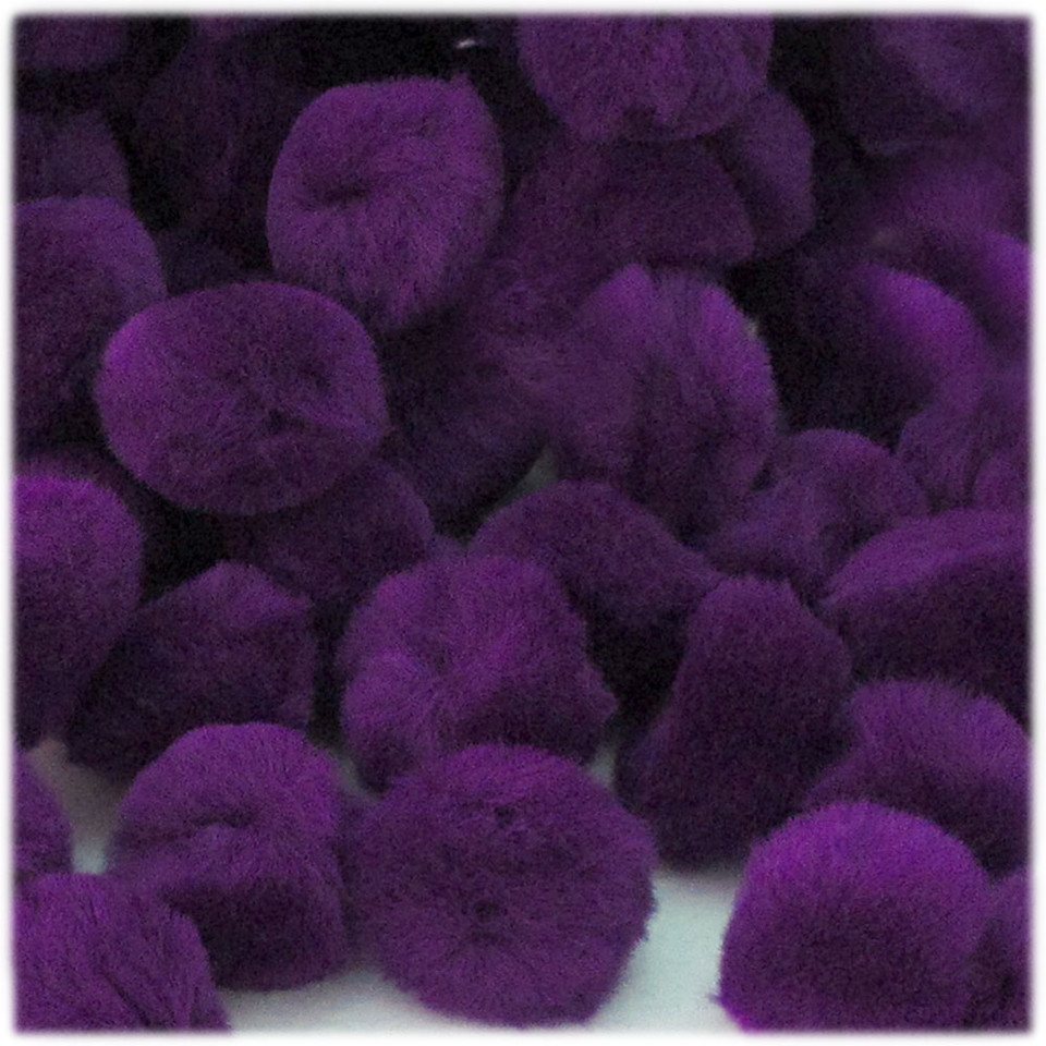 Acrylic Pom Pom | 38mm | 50-pc | Purple | Crafts Outlet