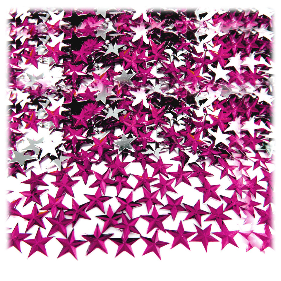Rhinestones | Flatback | Star | 3mm | 10,000-pc | Fuchsia | Crafts Outlet